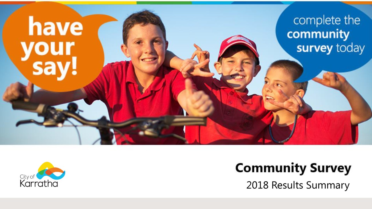 2018 Community Survey results summary | City of Karratha